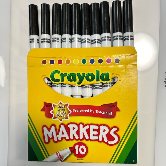 Crayola | Office | Single Color Pack Crayola Markers Black | Poshmark